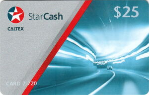 Gift Card: StarCash (Caltex, Australia(Caltex) Col:AU-CALT-010-025 💳