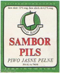 Drink Label: Sambor Pils (Browar Koszalin, PolandCol:PL-BEER-013265