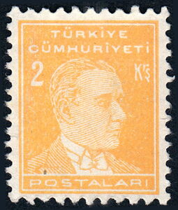 Stamp: Kemal Ataturk (thin paper) (Türkiye (Turkey)(Postal Stamps ...