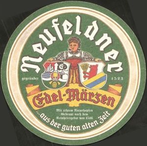 Beer Coaster: Neufeldner (Neufeldner BioBrauerei, AustriaCol:AT-001271