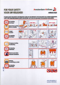 Safety Card: Airbus-A320 (Amsterdam Airlines, NetherlandsCol:AAN-NL-0002