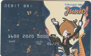 Bank Card: Tabungan BRI Junio (BRI (Indonesia), IndonesiaCol:ID-GM-0178