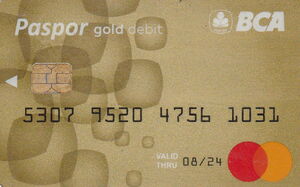 Bank Card: Paspor BCA (Bank Central Asia, IndonesiaCol:ID-MC-0081.02