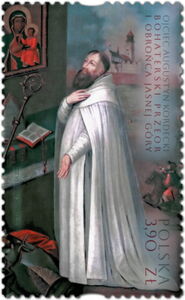 Stamp: Father Augustyn Kordecki, Defender of Jasna Gora (PolandMi:PL ...