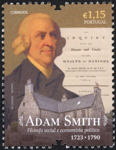 Selo: Adam Smith, Economic Theoretician (Portugal(World Figures in History and Culture (2023 ...