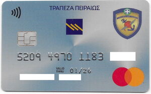 Bank Card: TRAPEZA PIRAIOS (Mster Card) (Piraeus Bank, GreeceCol:GR-MC-0294