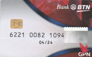 Bank Card: Bank BTN (Bank BTN, IndonesiaCol:ID-GM-0131.02