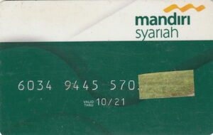 Bank Card: Mandiri Syariah (Mandiri Syariah, IndonesiaCol:ID-GM-0068.02