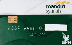Bank Card: Mandiri Syariah (Mandiri Syariah, IndonesiaCol:ID-GM-0068.03