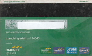 Bank Card: Mandiri Syariah (Mandiri Syariah, IndonesiaCol:ID-GM-0068.04
