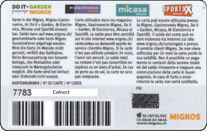 Geschenkkarte: Migros Bio Label (Migros, Schweiz(Migros) Col:CH-MIG-0173a
