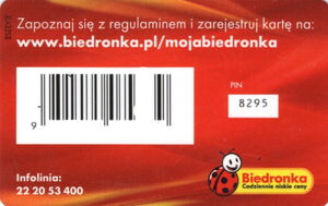 Gift Card: Moja Biedronka (Biedronka, Poland(Biedronka) Col:PL-BIE-004