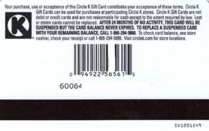 Gift Card: Reloadable Cash Card (Circle K, United States of America ...