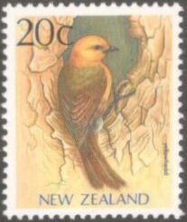 Stamp: Yellowhead (Mohoua ochrocephala) (New Zealand(Native Birds ...