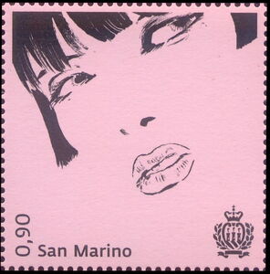 Stamp: Valentina by Guido Crepax (San MarinoCol:SM 2023.10.24.04a