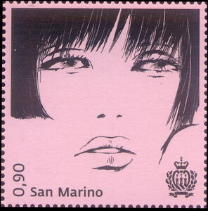 Stamp: Valentina by Guido Crepax (San MarinoCol:SM 2023.10.24.04c