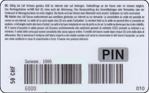 Geschenkkarte: Lime (Lidl, Schweiz(Lidl) Col:CH-Lidl-01-050-010 💳