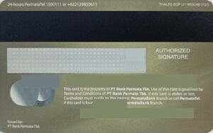 Bank Card: Reward Card (Permata Bank, IndonesiaCol:ID-MC-0150