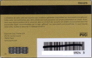 Gift Card: Esprit (Esprit, France(Esprit) Col:FR-Esp-065