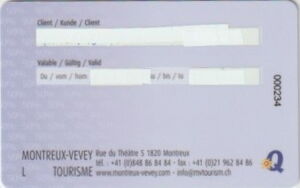 Functional Card: Montreux Riviera Card (Tourism, Switzerland(Montreux ...