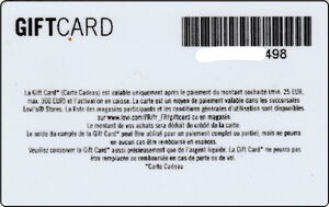Gift Card: Jeans (Levis, France(Levis) Col:FR-Levis-002a