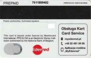 Bank Card: Edenred - Tulips (Edenred Group, PolandCol:PL-MC-0858
