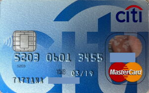 Tarjeta de Banco: Citi (Citibank, RusiaCol:RU-MC-0206.20