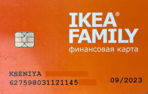 Bank Card: Ikea Family - Financial Card (Credit Europe Bank, RussiaCol:RU-GM-0420.04