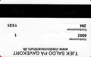 Gift Card: Gavekort (Rødovre Centrum, Denmark(Rodovre Centrum) Col:DK ...