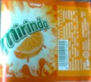 Drink Label: Mirinda Orange (Under Umbrella of Pepsico Pvt. Ltd ...