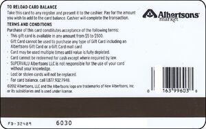 Gift Card: Deer (Albertsons, United States of America(Christmas) Col:US ...