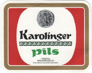 Drink Label: Karolinger Pils (Schlossquellbrauerei Heidelberg, Germany ...
