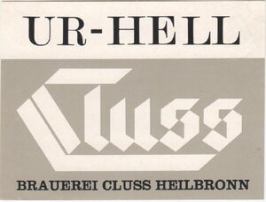 Drink Label: Cluss Ur-Hell (Brauerei Cluss Heilbronn, Germany, Federal ...
