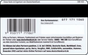 Funktionale Karte: Edeka - Wir lieben Lebensmittel (Front 4 symbols ...