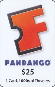 Gift Card: F with Black Edge - $25 (Fandango, United States of America ...