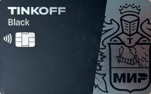 Bank Card: TINKOFF Black MIR (Tinkoff Credit Systems, RussiaCol:RU-MI ...