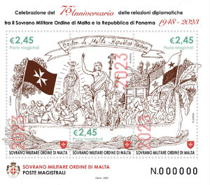 Stamp: Activities of the Order in Panama (Malta, Sovereign Military ...