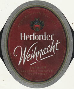 Drink Label: Herforder Weihnacht (Herforder Brauerei GmbH & Co. KG ...