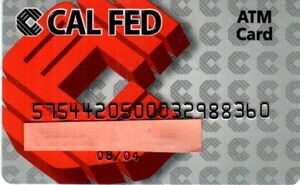 Bank Card: Cal Fed (California Federal Bank, United States of ...