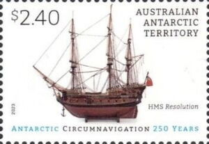 Stamp: HMS Resolution (Australian Antarctic Territory (AAT)(250th ...