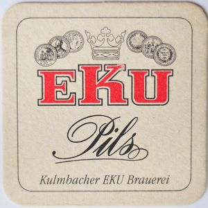 Sous-bock de bière: Eku (Kulmbacher Brauerei AG, Allemagne, République ...