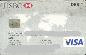 Bank Card: Hsbc Debit (HSBC, United Kingdom of Great Britain & Northern ...