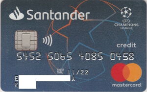 Bank Card: Santander (Santander Bank Polska, PolandCol:PL-MC-0395.01