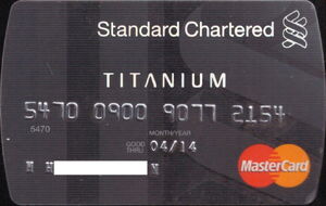Bank Card: Titanium (Standard Chartered, PakistanCol:PK-MC-0051