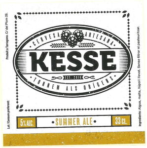 Etiqueta de bebida: Kesse Sumer ale (Cervesa Artesana Kesse, EspañaCol ...