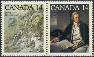 Stamp: "Nootka Sound" / "Captain Cook" (Canada(Bicentenary of Cook's ...