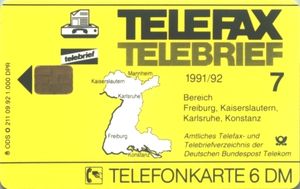Telefonkarte: Telefax - Telebrief / Michael Hahn (Deutsche Telekom ...