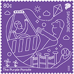 Stamp: Purple Parade : Inclusion for Disabled People (Singapore(Purple ...