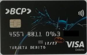 Bank Card: Bcp Visa (BCP - Banco de credito, PeruCol:PE-VI-0035