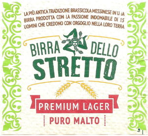 Drink Label: Stretto (Birrificio Messina, ItalyCol:IT-BEER-000379
